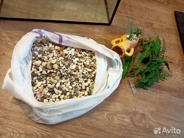 Аквариум с наполнением без крышки