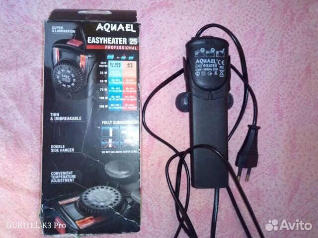 Обогреватель для аквариума aquael easyheater 25