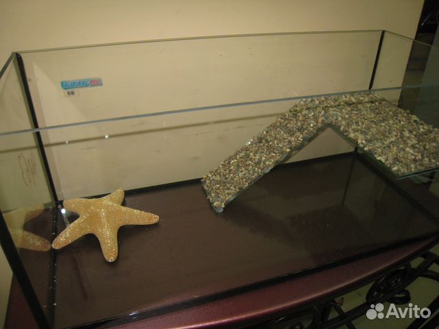 Новый аквариум для черепах 64 литра